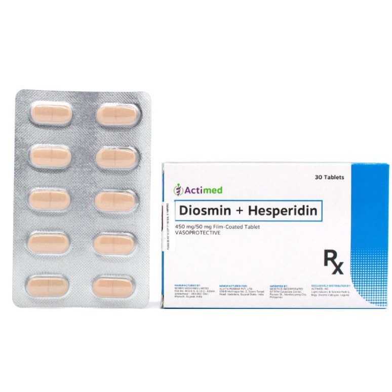 ACTIMED Diosmin / Hesperidin 450mg / 50mg Film-Coated Tablet 1's price ...