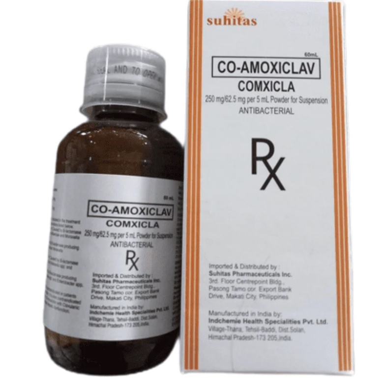 COMXICLA Co-Amoxiclav 312.5mg / 5mL Powder for Suspension 60mL price in ...
