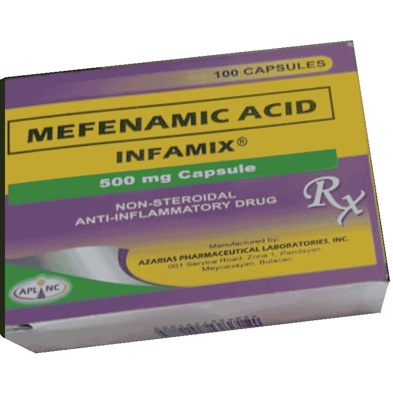 INFAMIX Mefenamic Acid 500mg Tablet 100's price in the Philippines ...