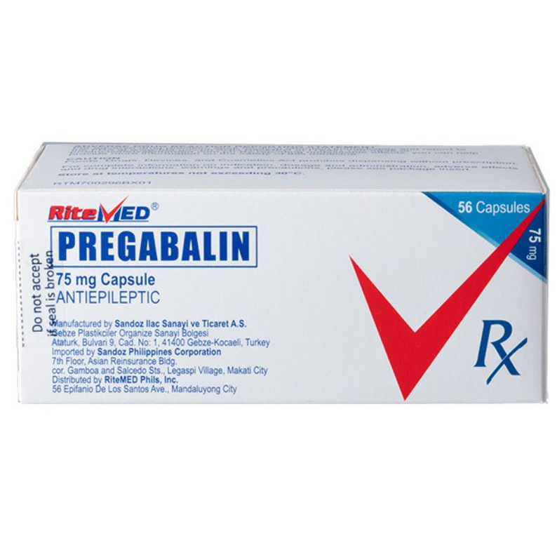 RITEMED Pregabalin 75mg Capsule 1's price in the Philippines | MedsGo ...