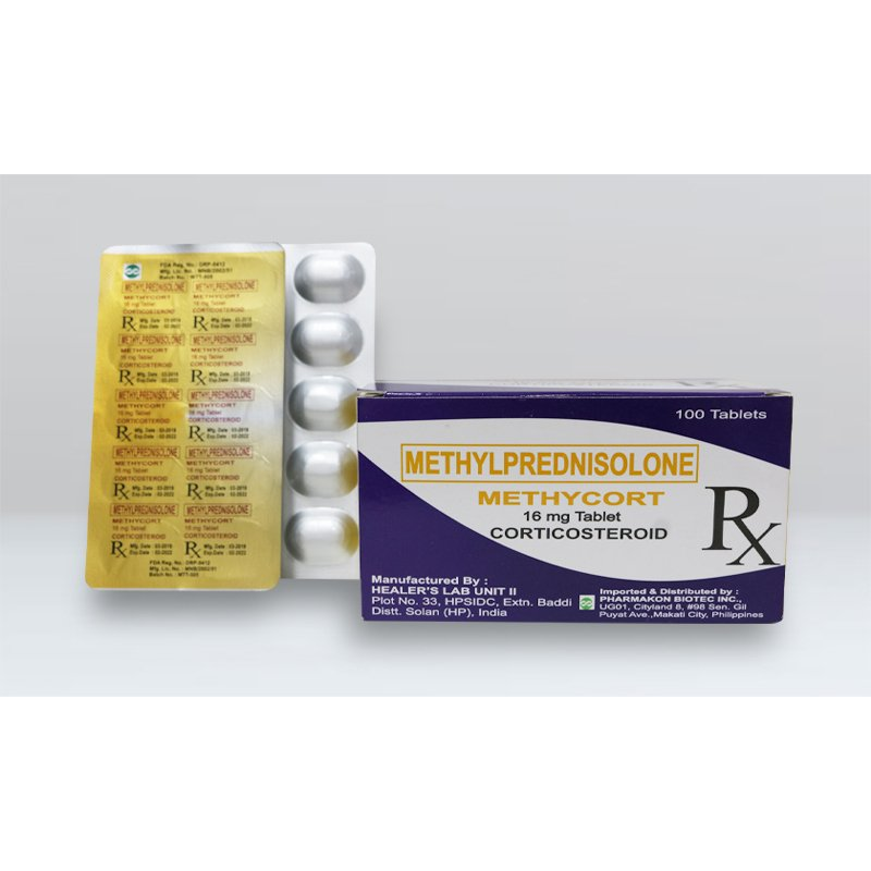 METHYCORT Methylprednisolone 16mg Tablet 100's price in the Philippines ...