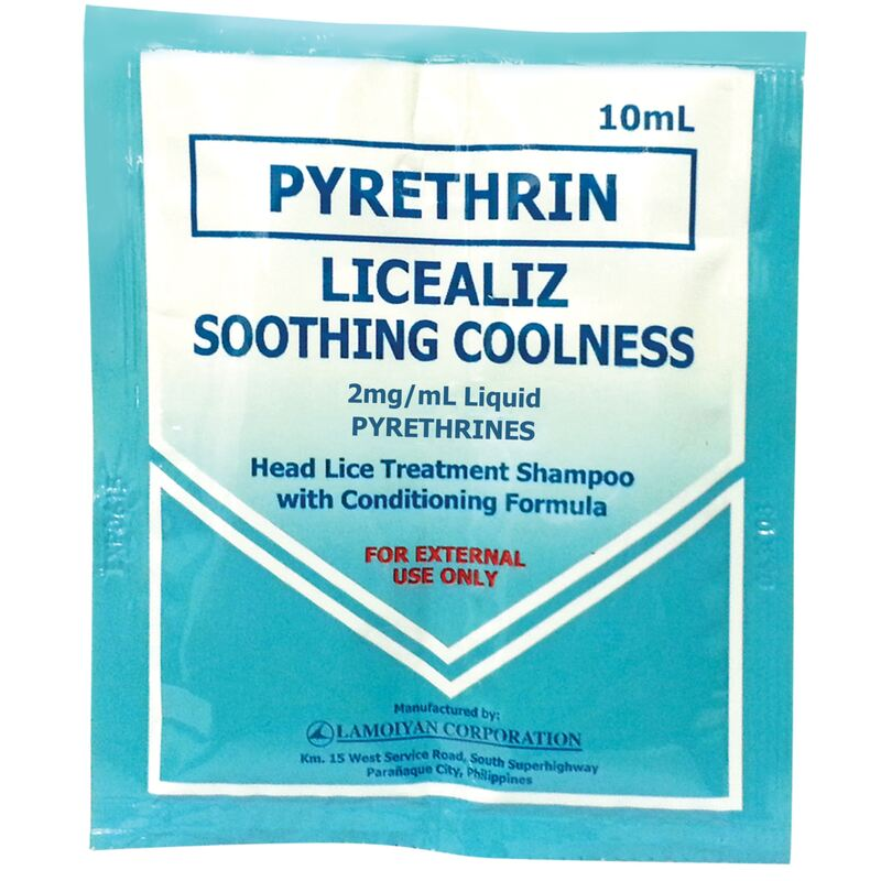 LICEALIZ SOOTHING COOLNESS Pyrethrin 2mg / mL Shampoo 10mL 1's price in ...