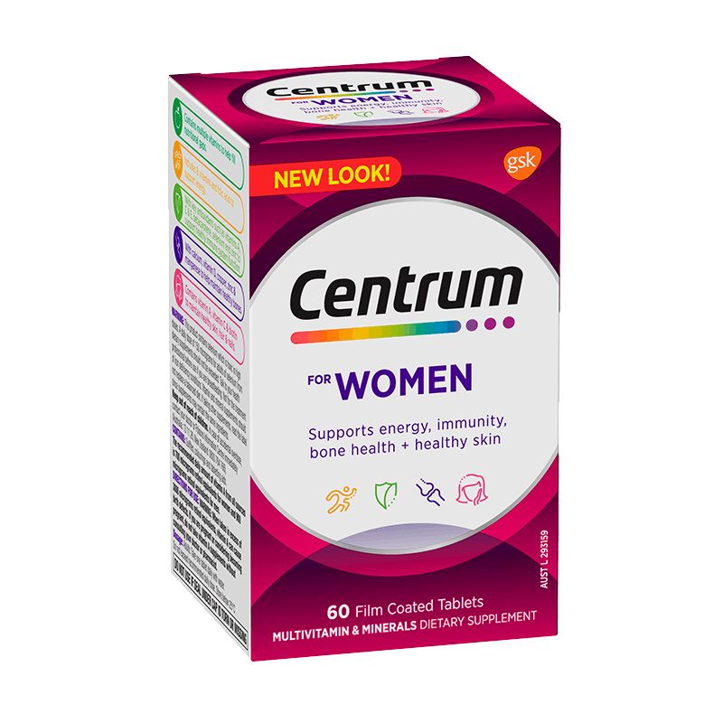 CENTRUM WOMEN Multivitamins / Minerals Film-Coated Tablet 60's price in ...