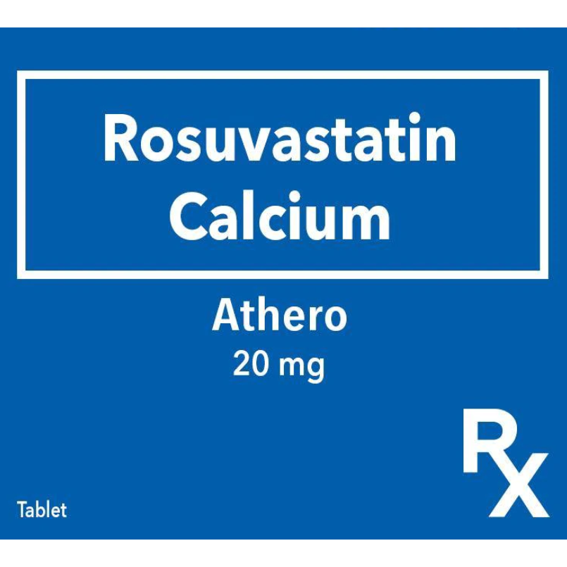 ATHERO Rosuvastatin 20mg Film-Coated Tablet 30's price in the ...