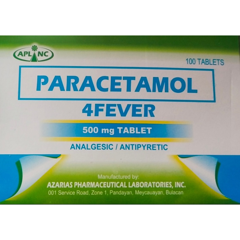 4FEVER Paracetamol 500mg Tablet 100's price in the Philippines | MedsGo ...