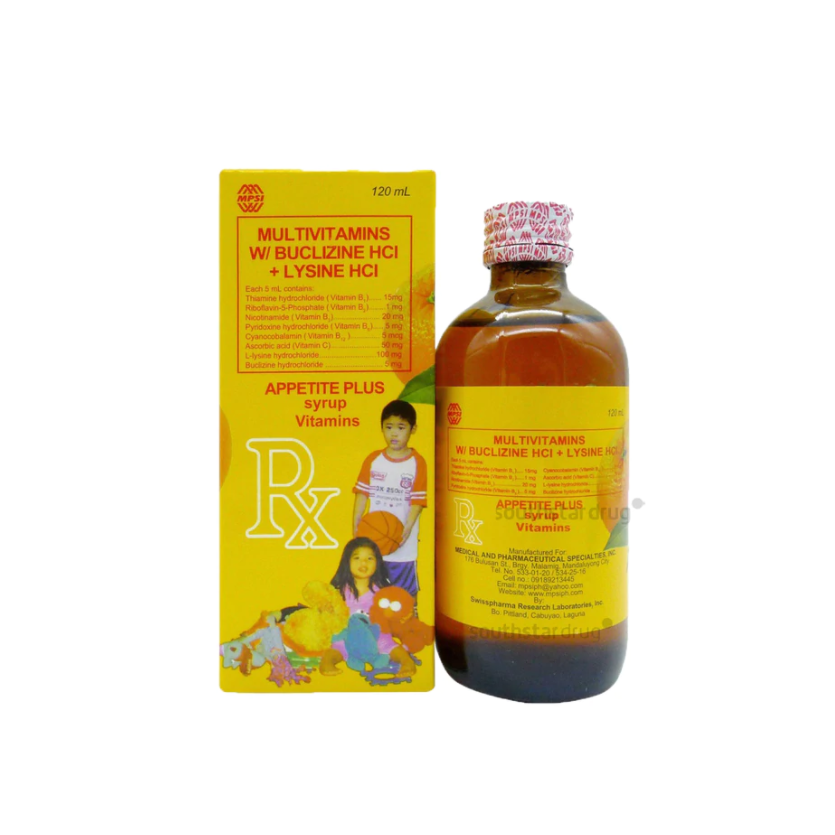 Buy Appetite plus multivitamins / buclizine hydrochloride / lysine ...