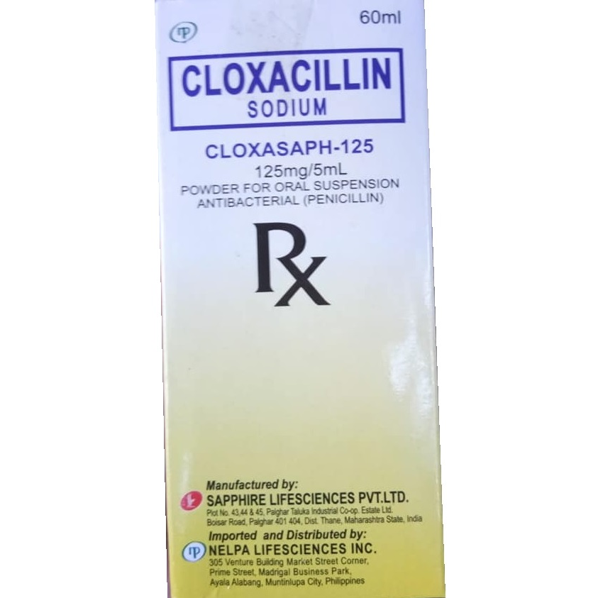 CLOXASAPH-125 Cloxacillin Sodium 125mg / 5mL Powder for Oral Suspension ...
