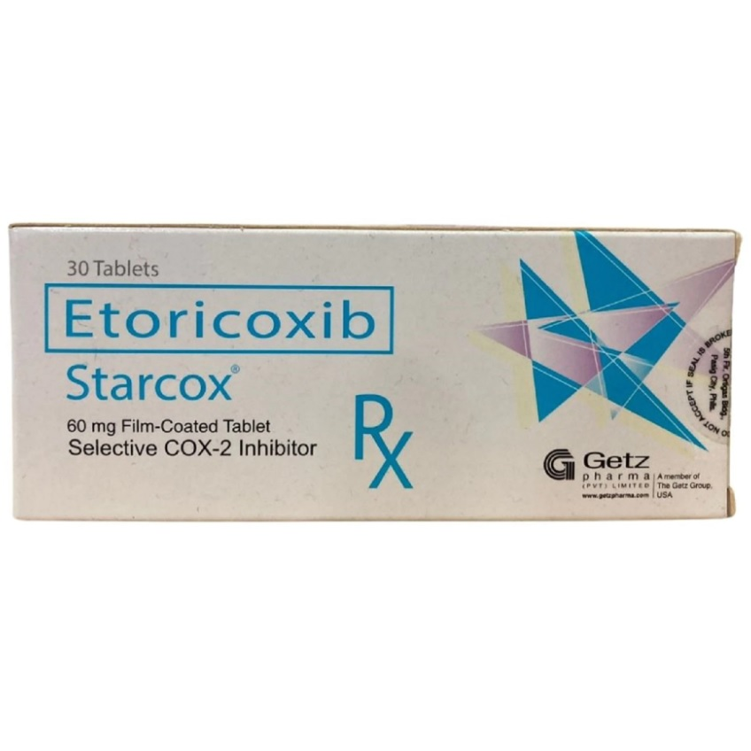 STARCOX Etoricoxib 60mg Film-Coated Tablet 1's price in the Philippines ...