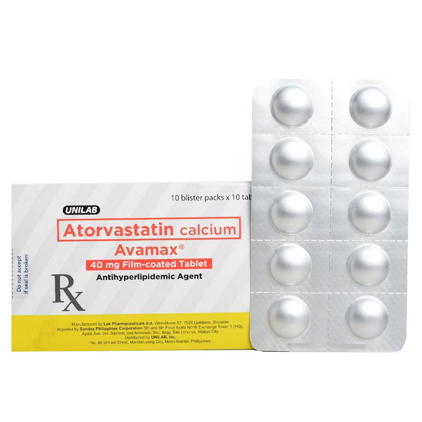 AVAMAX Atorvastatin Calcium 40mg Film-Coated Tablet 1's price in the ...