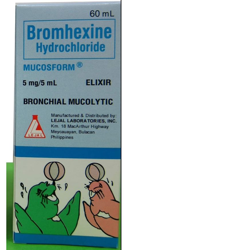 MUCOSFORM Bromhexine Hydrochloride 5mg per 5 mL Elixir 60mL price in ...