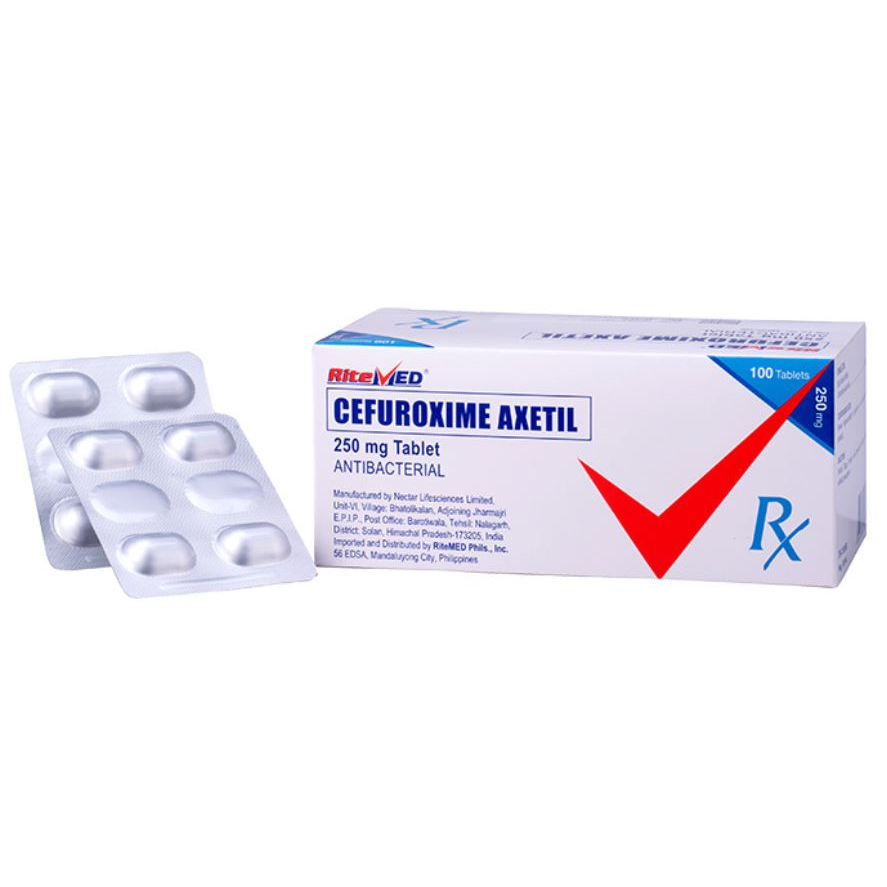 RITEMED Cefuroxime Axetil 250mg Tablet 1's price in the Philippines | MedsGo Pharmacy