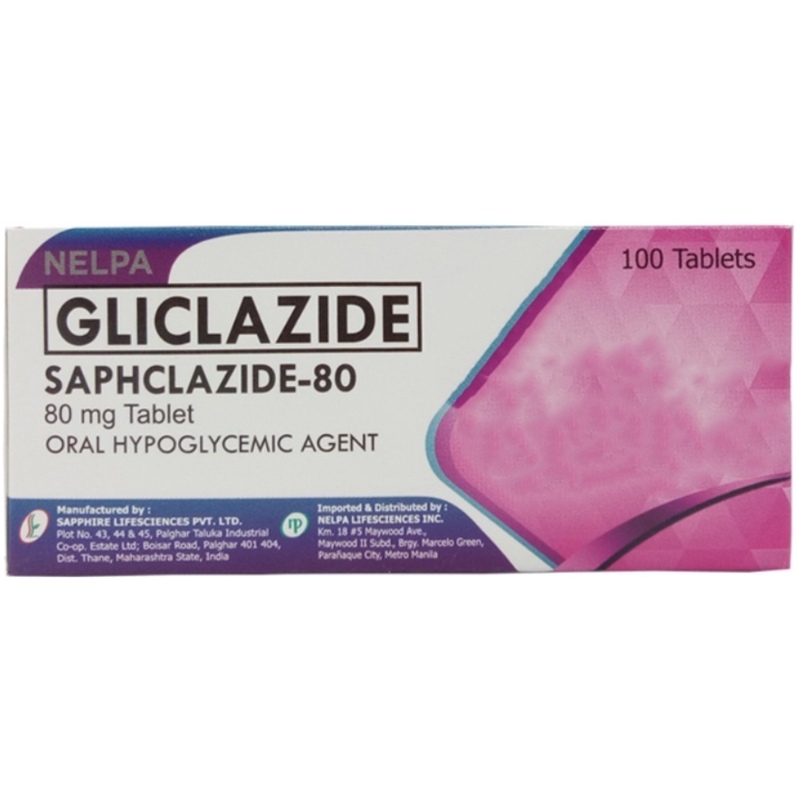 SAPHCLAZIDE-80 Gliclazide 80mg Tablet 100's price in the Philippines ...