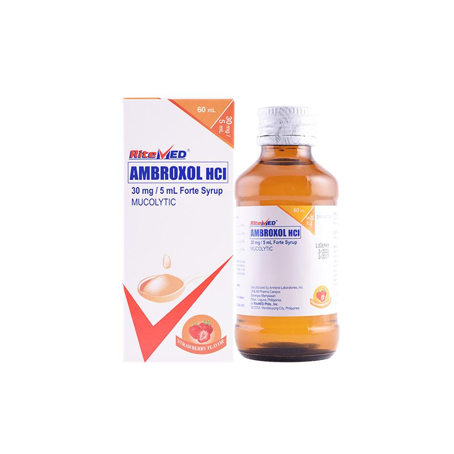 RITEMED Ambroxol Hydrochloride 30mg / 5mL Forte Syrup 60mL price in the ...