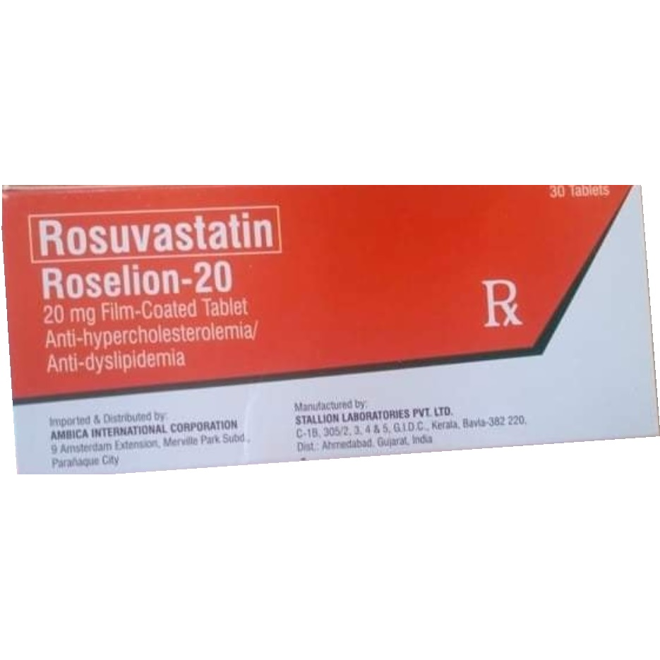 ROSELION-20 Rosuvastatin 20mg Film-Coated Tablet 30's price in the ...