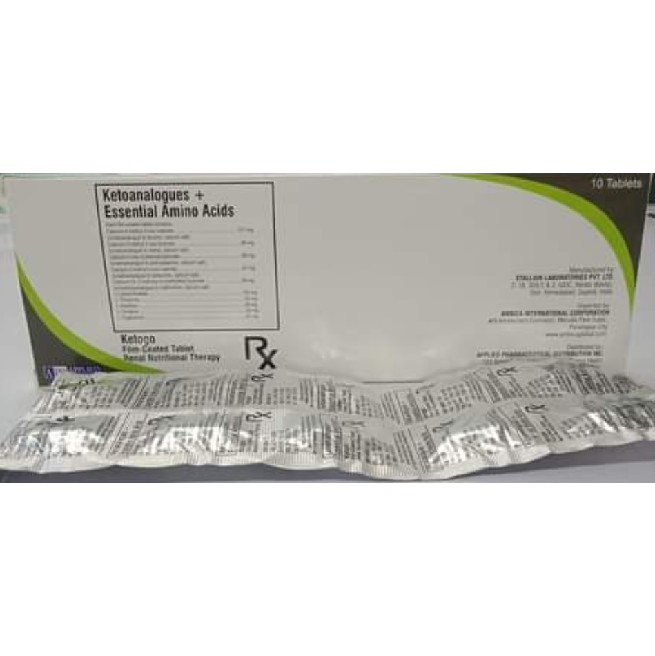 KETOGO Ketoanalogues / Essential Amino Acids Film-Coated Tablet 10's ...