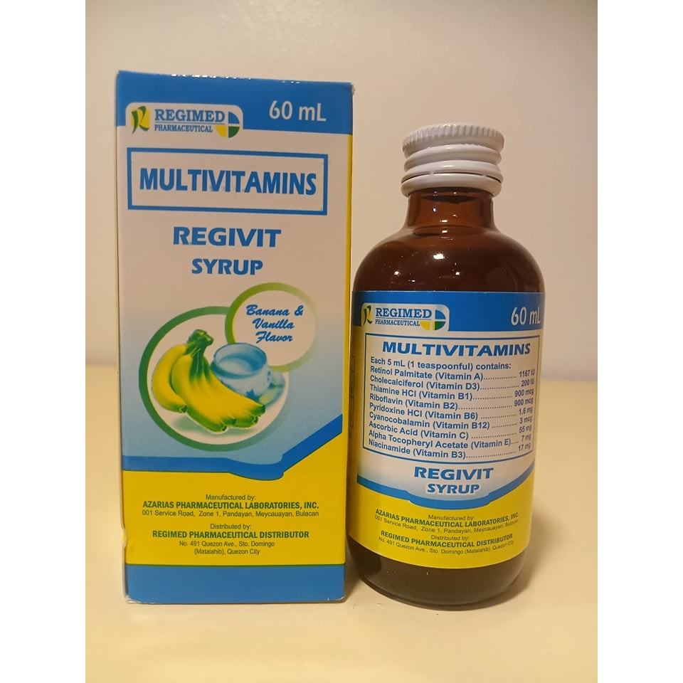REGIVIT Multivitamins Syrup 60mL Banana and Vanilla price in the ...