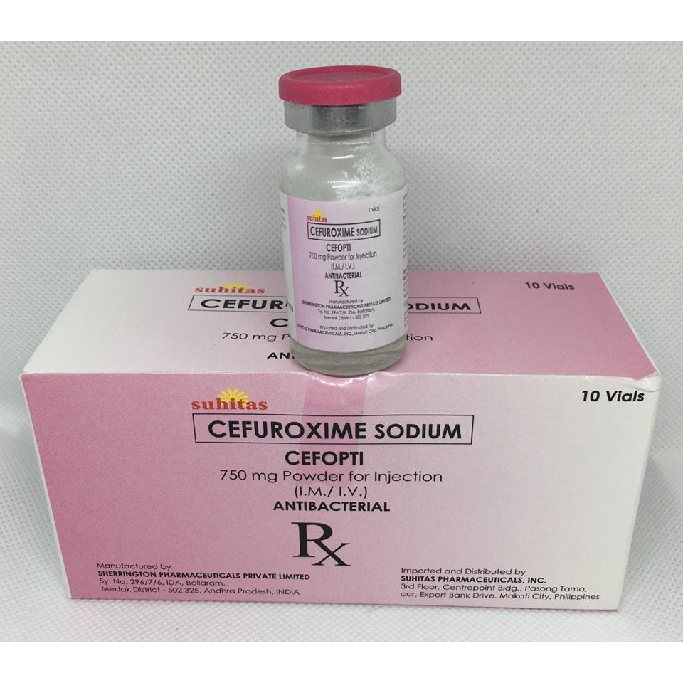 CEFOPTI Cefuroxime Sodium 750mg Powder for IM/IV Injection 10mL 10's ...