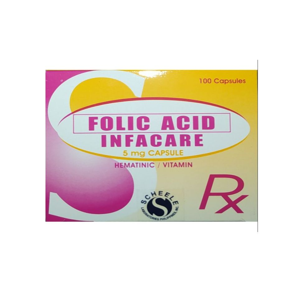 Buy Infacare folic acid 5mg capsule 1's online with MedsGo. Price ...