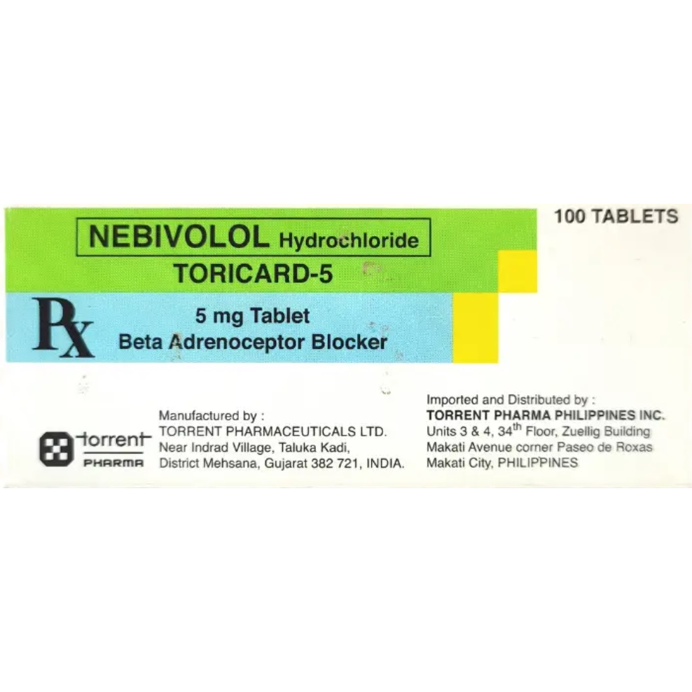 Buy Toricard-5 nebivolol 5mg tablet 1's online with MedsGo. Price - from